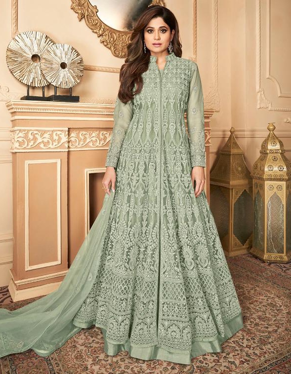Mint Green Net Embroidered Anarkali Suit - Salwar Kameez, top 20 salwar ... Mint Green Net Embroidered Anarkali Suit - Salwar Kameez, top 20 salwar ...